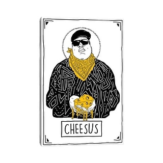 iCanvas "Cheesus" by Nick Cocozza Canvas Print - Bed Bath & Beyond - 34219348